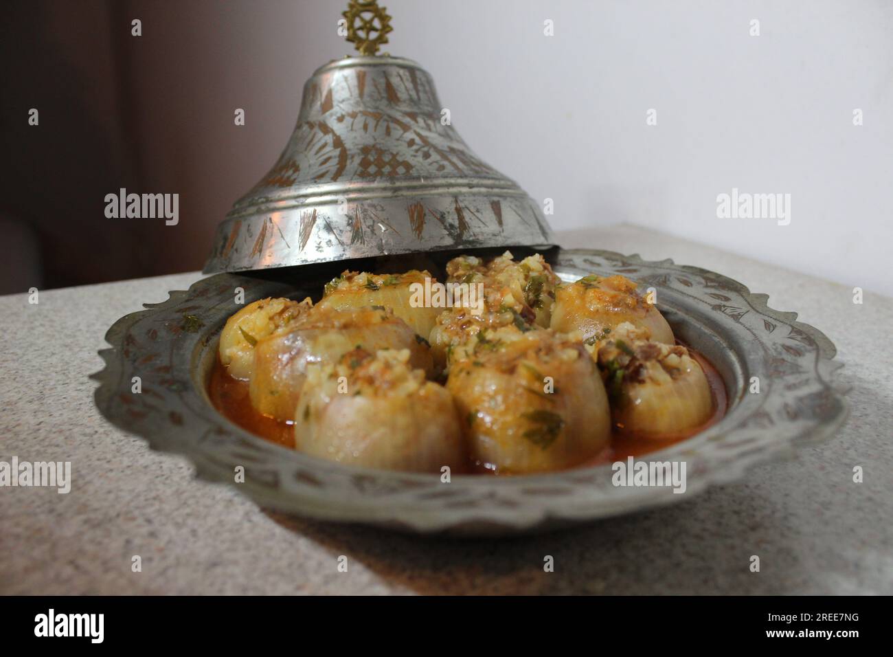 Close-Up of Sogan Dolma: Traditional Turkish Stuffed Onions in Detail ...