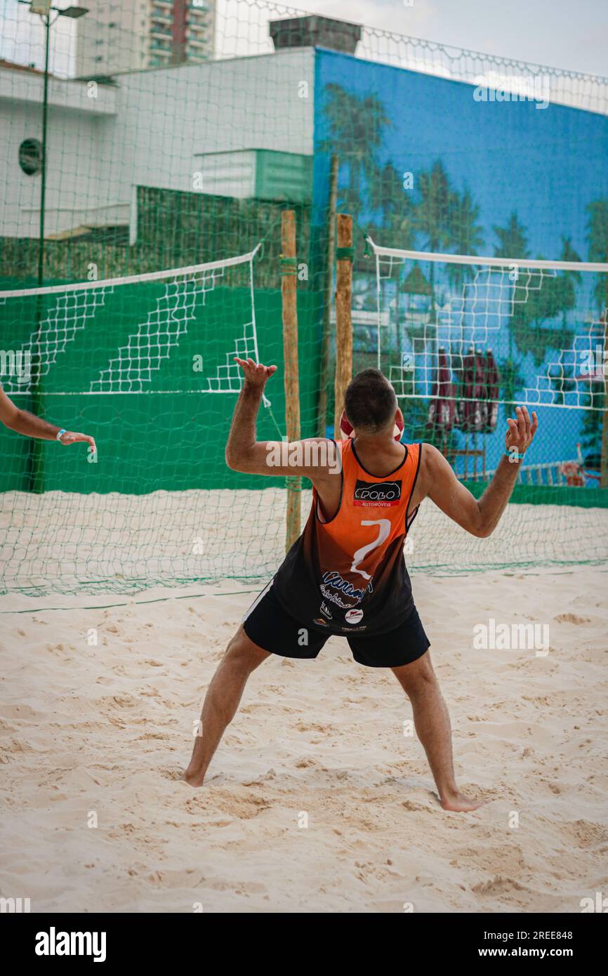 Futevolei being played in Sao Paulo, Brazil Stock Photo - Alamy