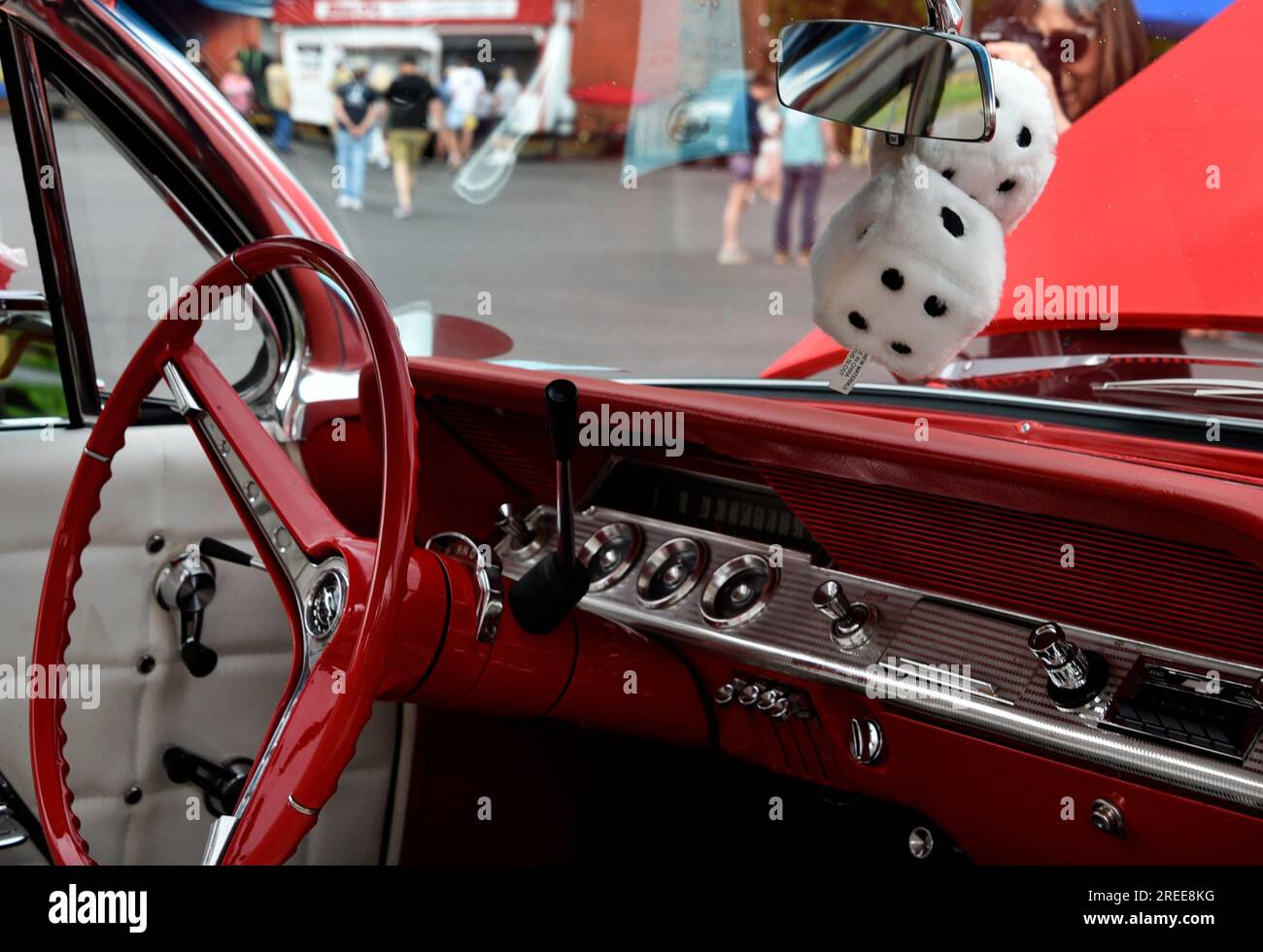 Rearview mirror hanging hi-res stock photography and images - Alamy