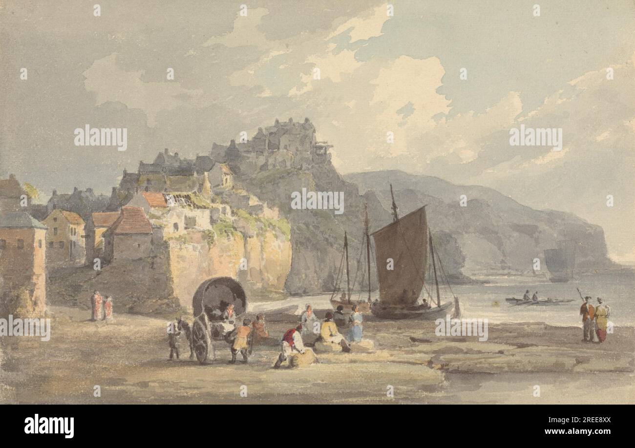 Robin Hood's Bay, Yorkshire by Francis Nicholson Stock Photo - Alamy
