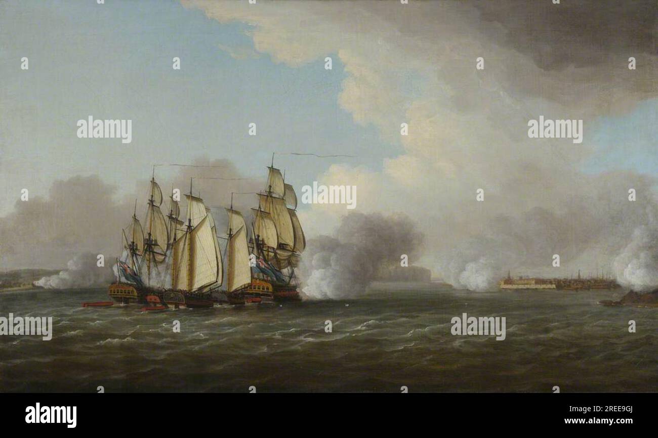 The Passage of the Hudson River, 13 July 1776 1777 by Dominic Serres ...
