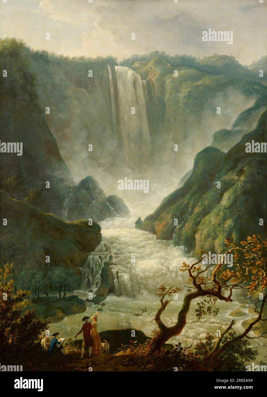 The Falls at Terni, Umbria between circa 1775 and circa 1780 by Carlo ...