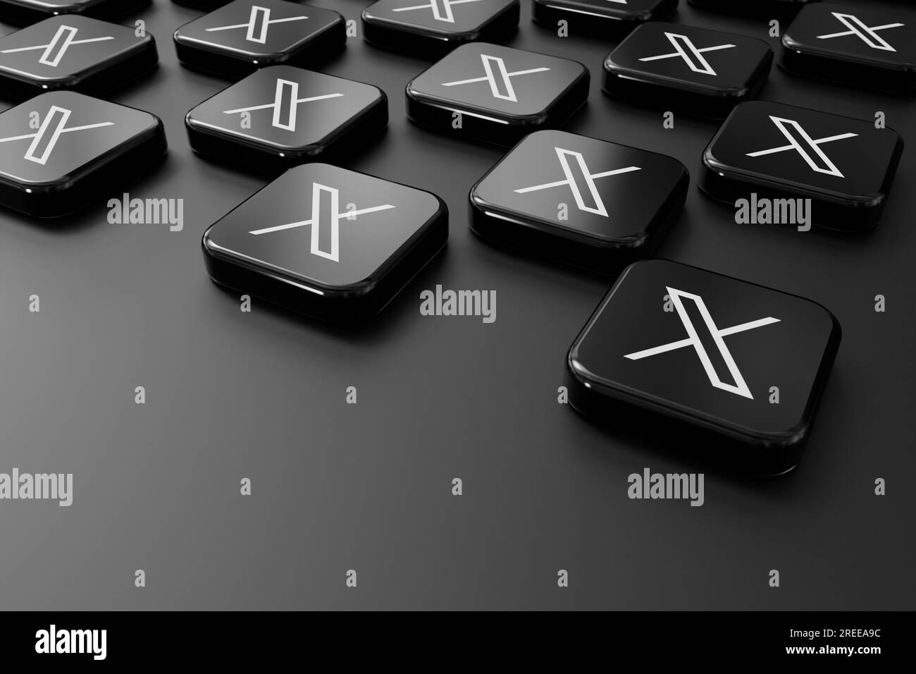 LONDON, UK - July 2023: The new Twitter Logo and brand is released ...