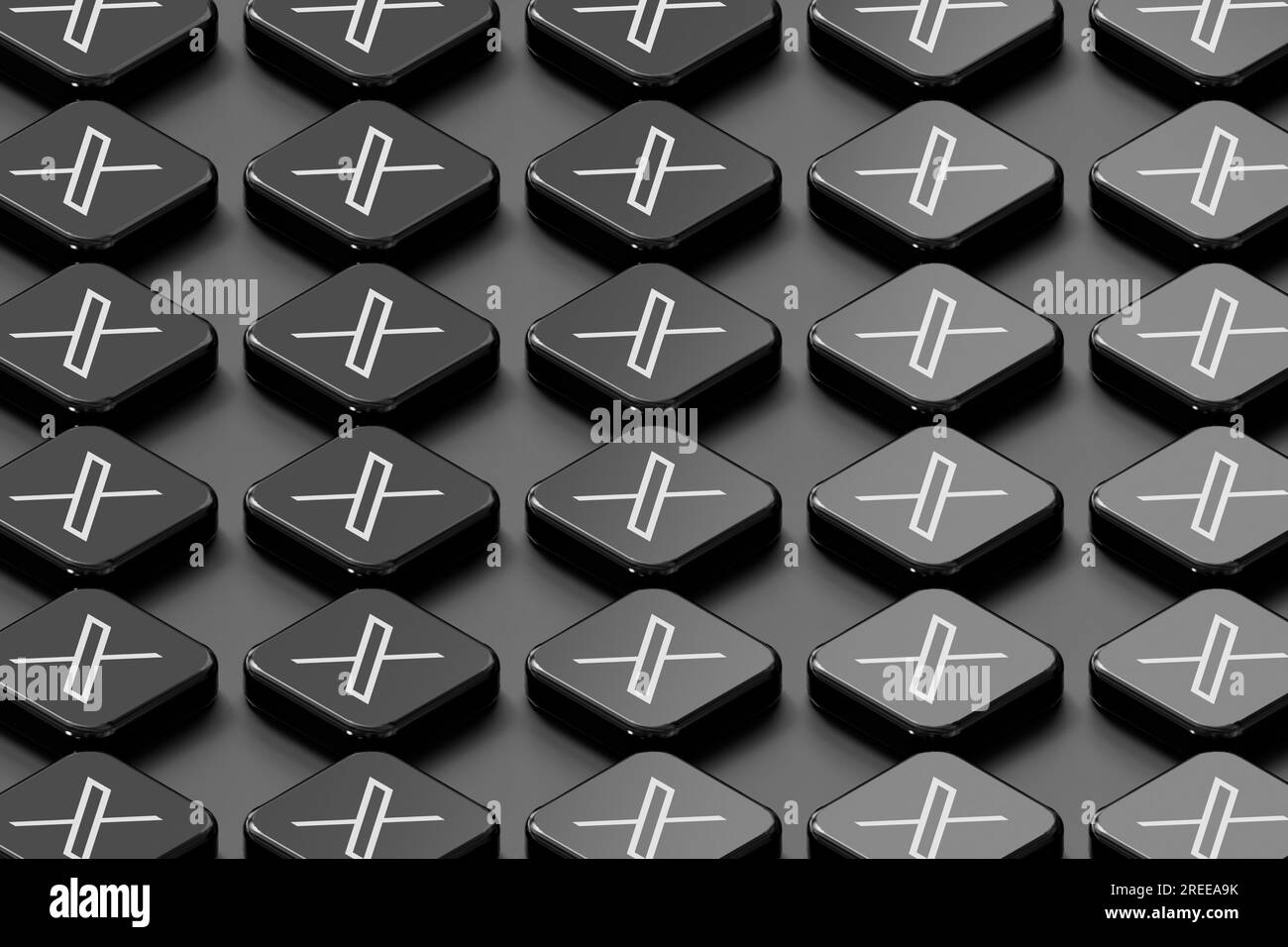 LONDON, UK - July 2023: The new Twitter Logo and brand is released ...