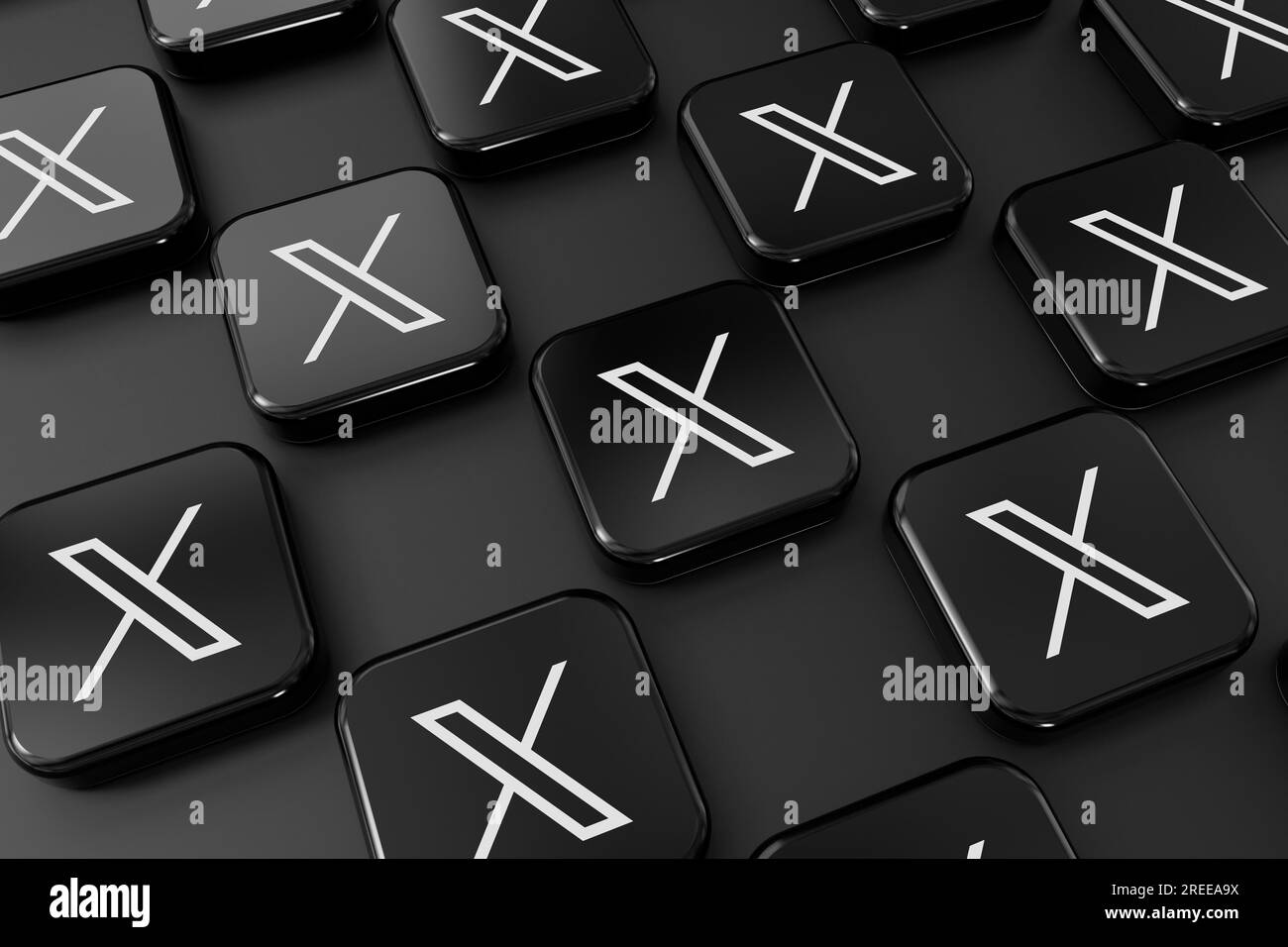 LONDON, UK - July 2023: The new Twitter Logo and brand is released ...