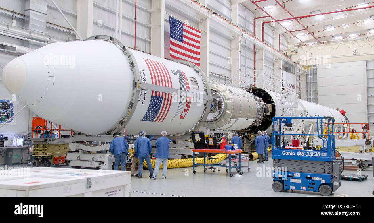 Wallops Island, United States of America. 26 July, 2023. Technicians ...