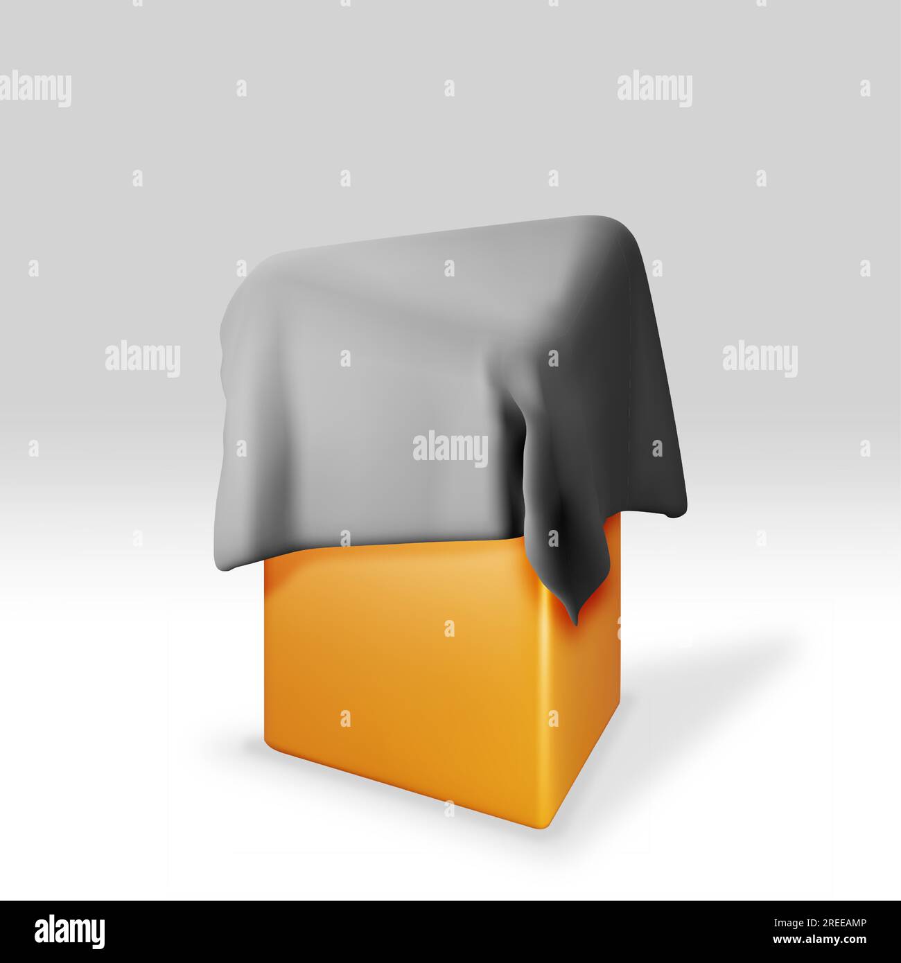 White silk cloth covered Stock Vector Images - Alamy