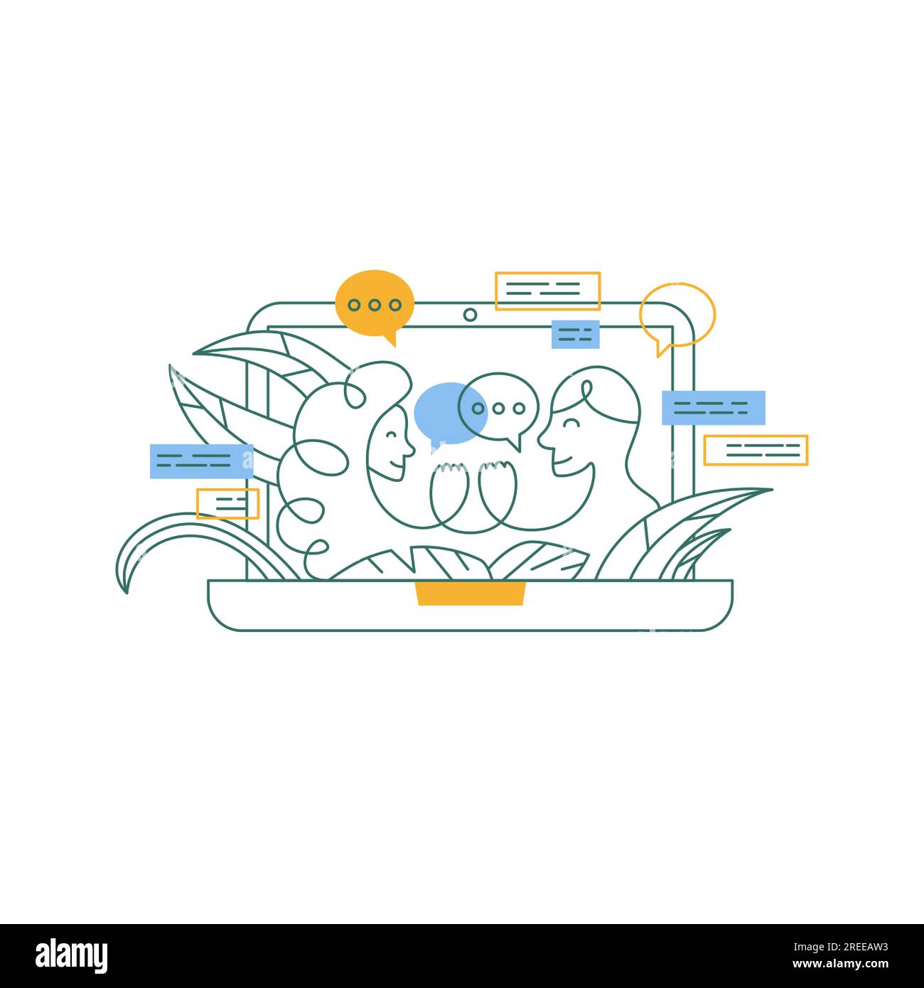 Computer laptop blog sign Stock Vector Images - Alamy