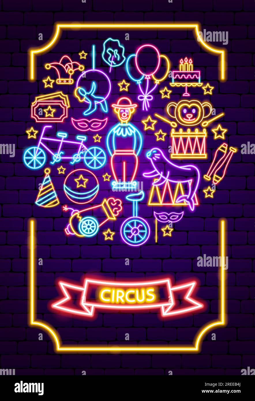Circus monkey poster hi-res stock photography and images - Alamy
