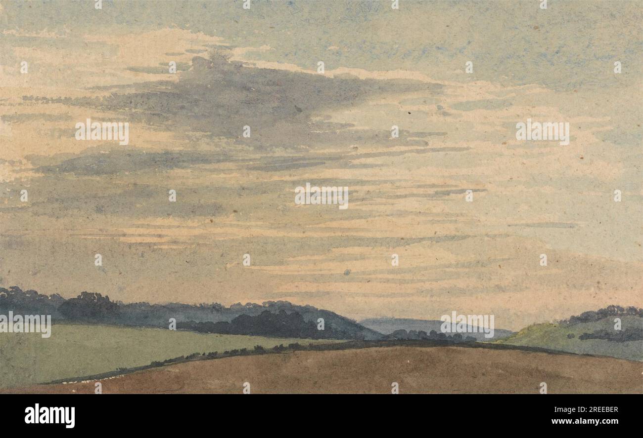Landscape with Hills in the Distance by David Charles Read Stock Photo ...