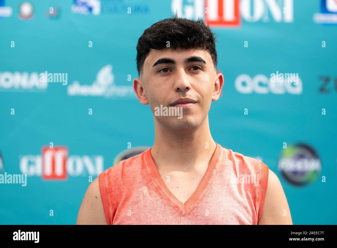 Giffoni Valle Piana, Salerno, Italy. 27th July, 2023. Italian singer ...