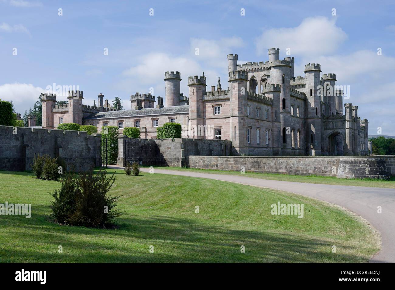 Lowther Castle, Askham, Lowther, England, Great Britain, blue sky Stock ...