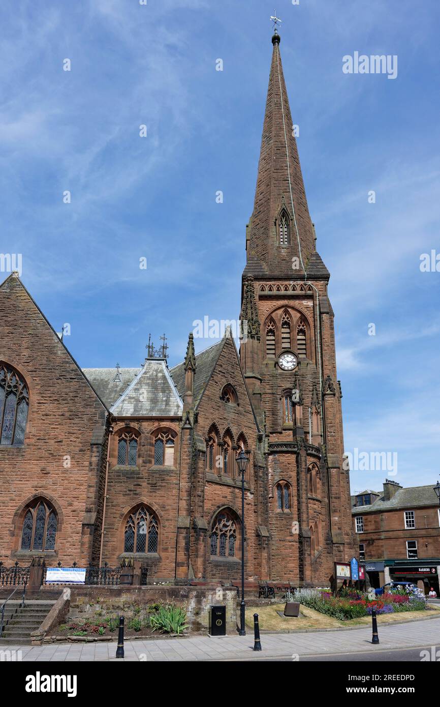 Greyfriars Church, Dumfries, Scotland, Great Britain, blue sky Stock ...