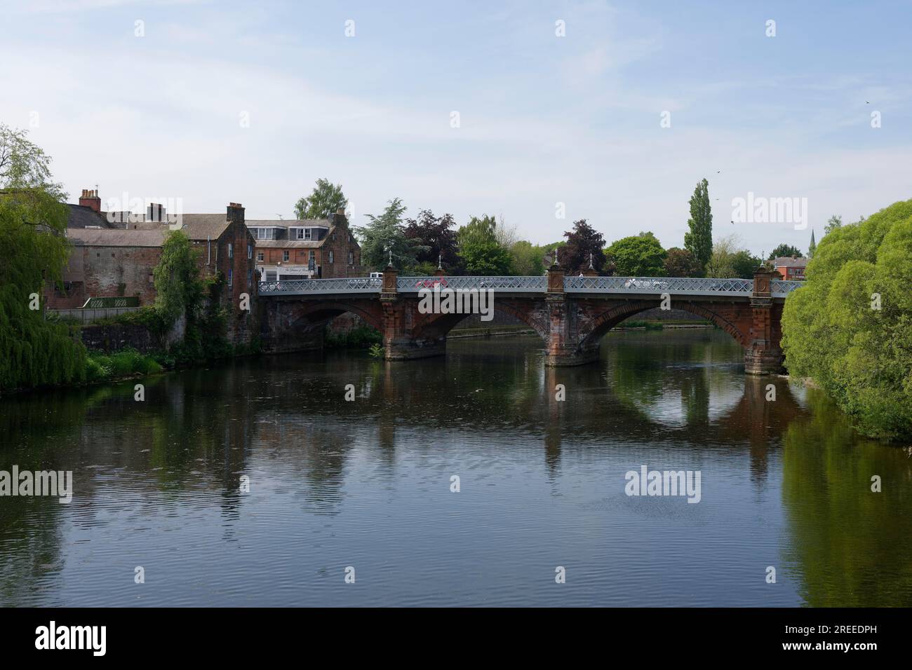 Buccleuch Street Bridge, River Nith, Dumfries, Scotland, Great Britain ...
