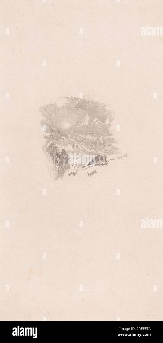 The Alps at Daybreak 1834 by Edward Angelo Goodall Stock Photo - Alamy