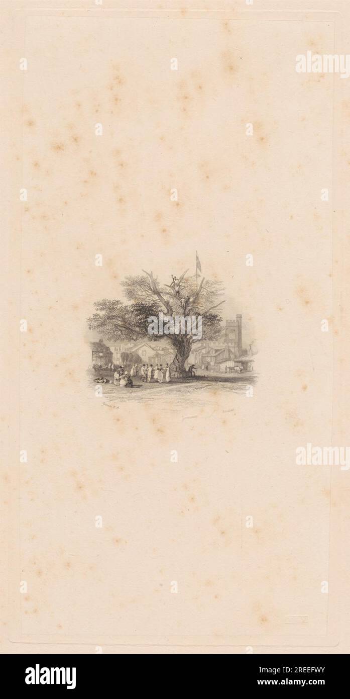 An Old Oak 1834 by Edward Angelo Goodall Stock Photo - Alamy