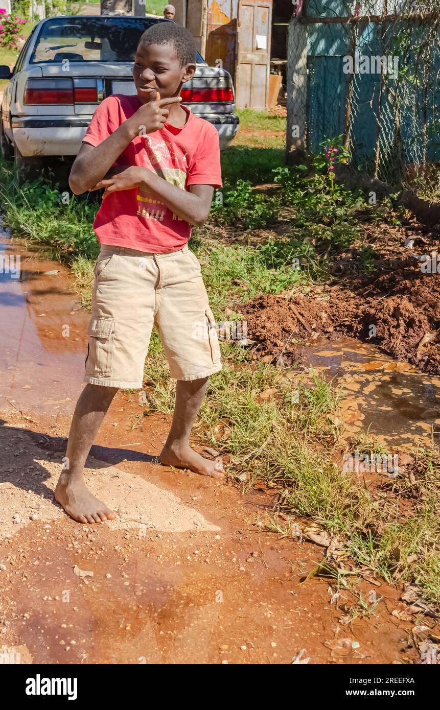 A Boy outdoor Stock Photo - Alamy