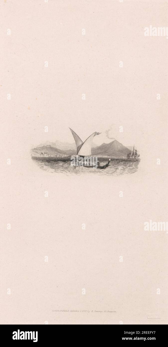 Naples 1829 by Edward Angelo Goodall Stock Photo - Alamy