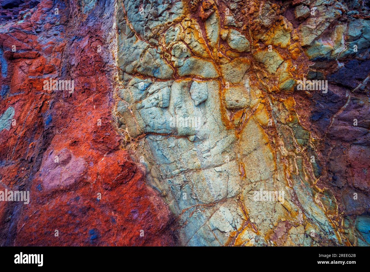 Colorful pattern in the rock. Natural background Stock Photo - Alamy