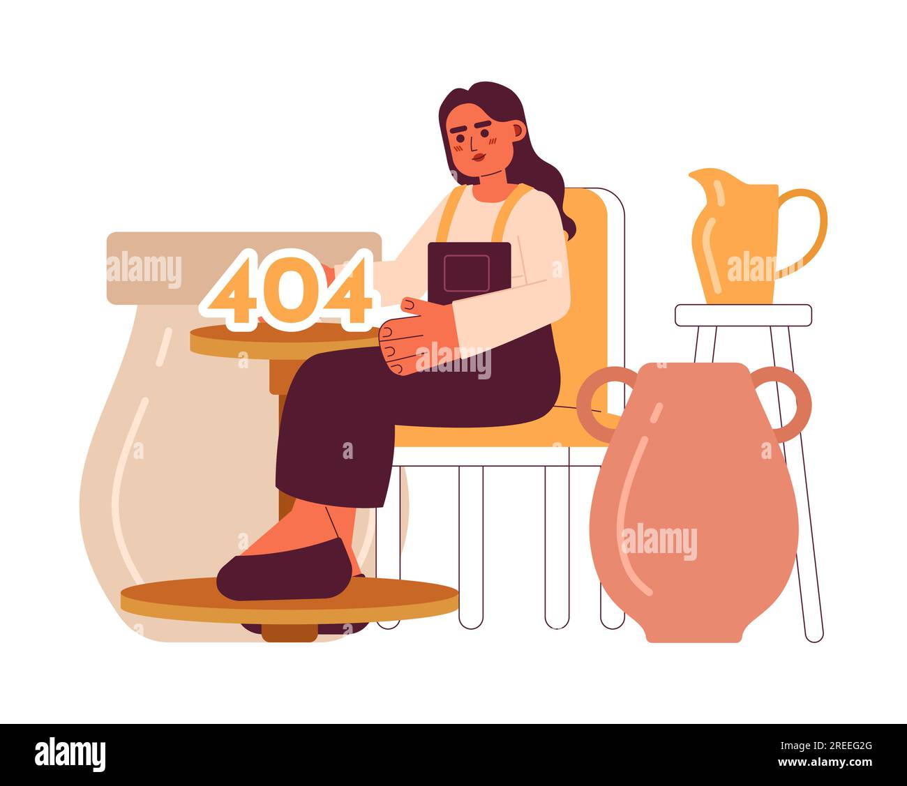 Asian pottery Stock Vector Images - Alamy