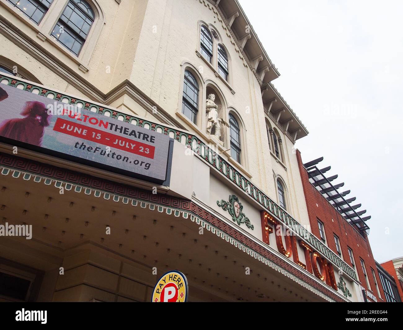 Fulton Theatre marquee, Lancaster, Pennsylvania, June 5, 2023 ...