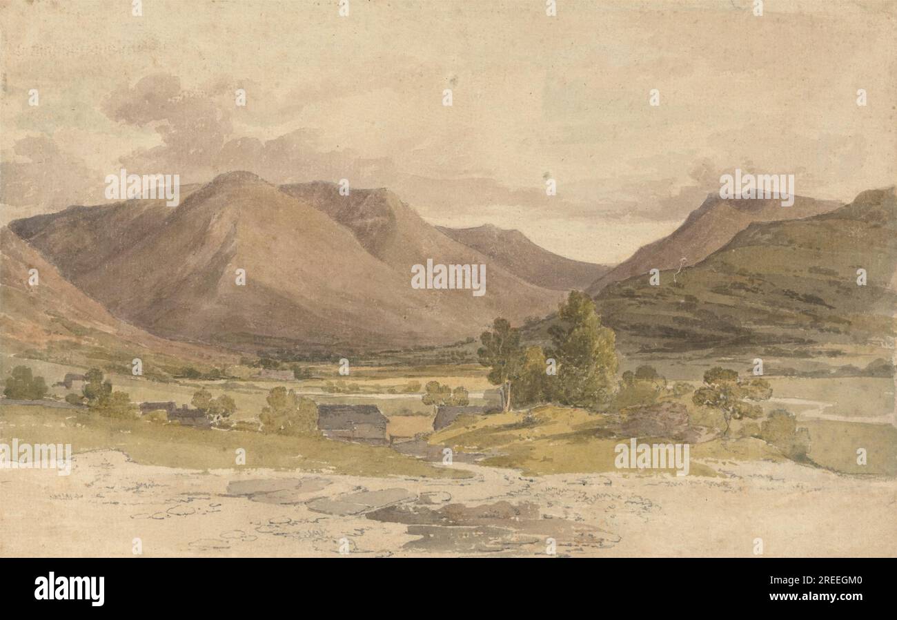 View of Side Farm, Patterdale circa 1802 by Paul Sandby Munn Stock ...