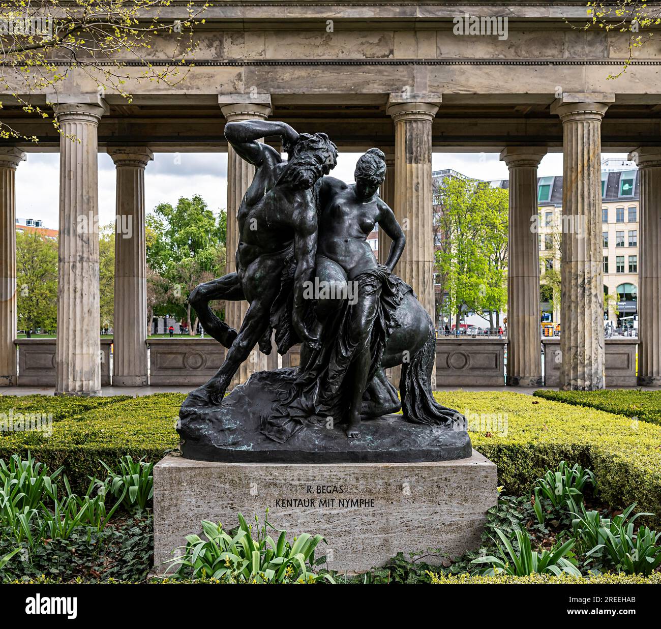 Centaur with Nymph, bronze sculpture by Begas, Museum Island Berlin ...
