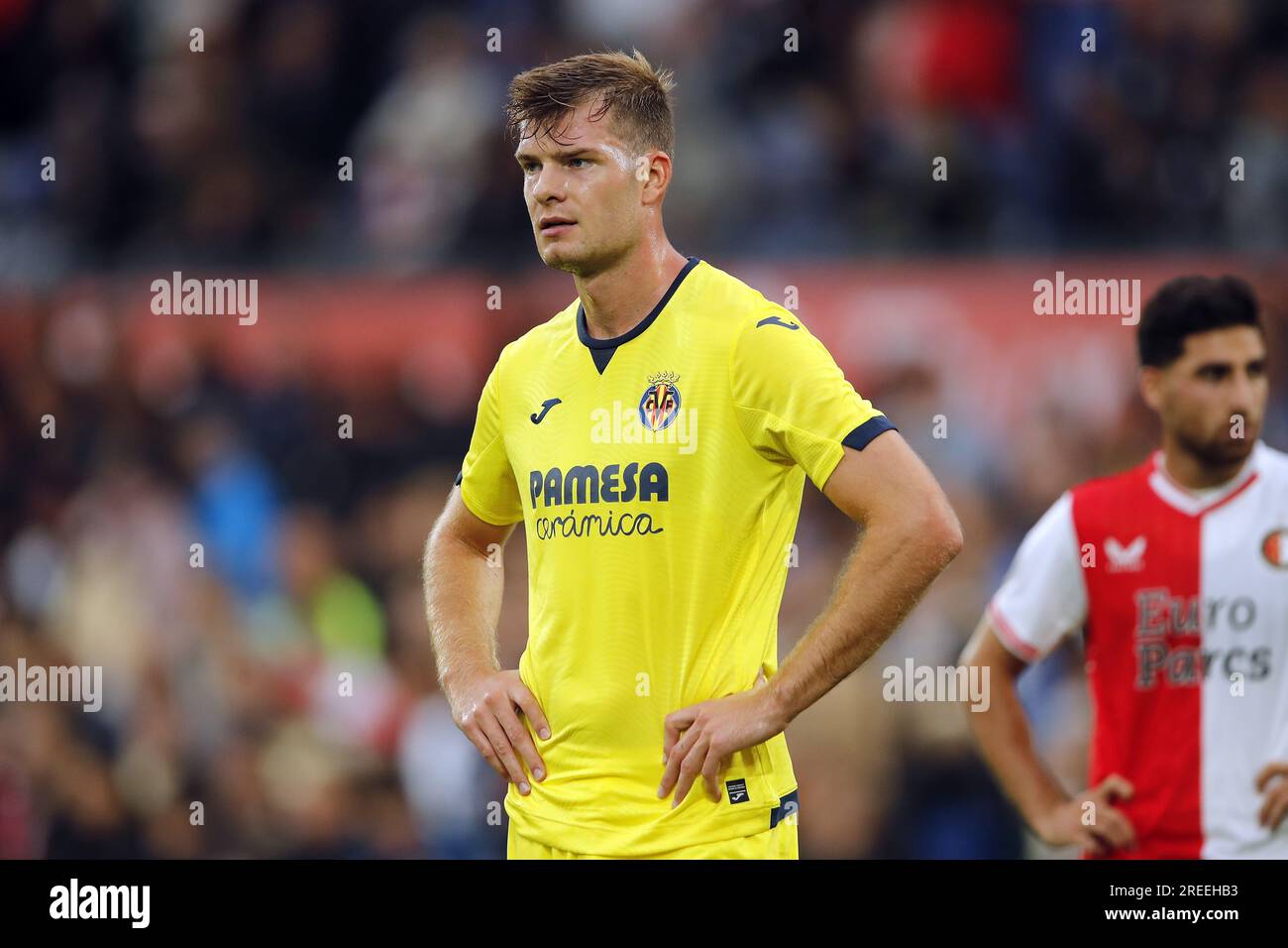 ROTTERDAM - Alexander Sorloth of Villarreal CF during the friendly ...