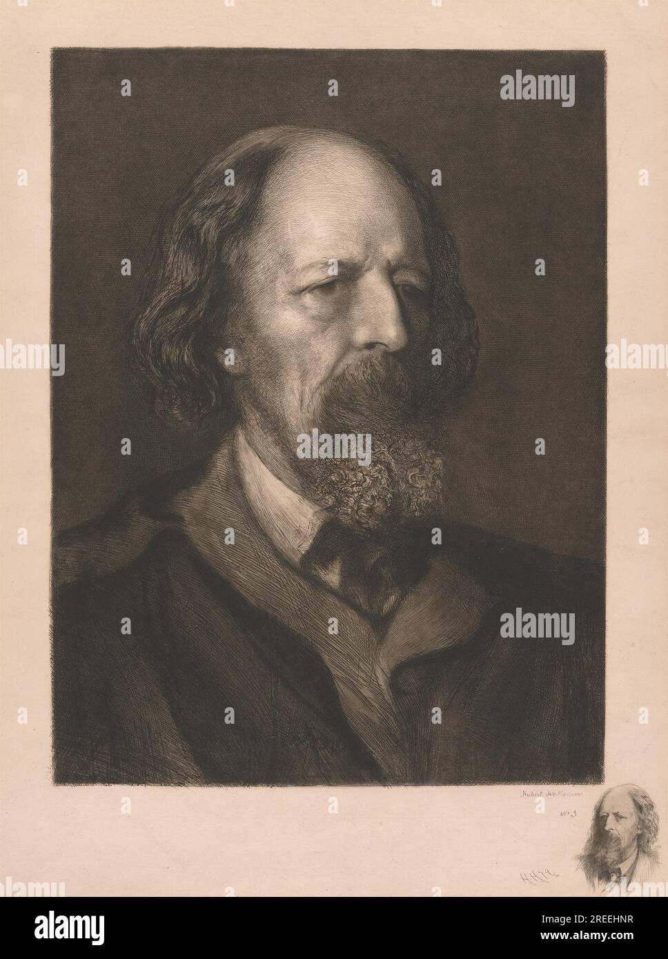 Alfred, Lord Tennyson 1879 by Hubert von Herkomer Stock Photo - Alamy