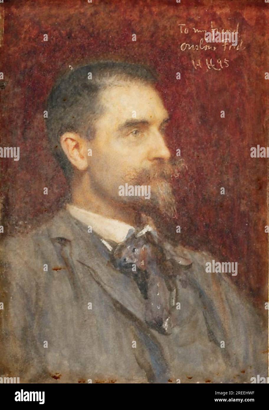 Porträt des Edward Onslow Ford 1895 by Hubert von Herkomer Stock Photo ...