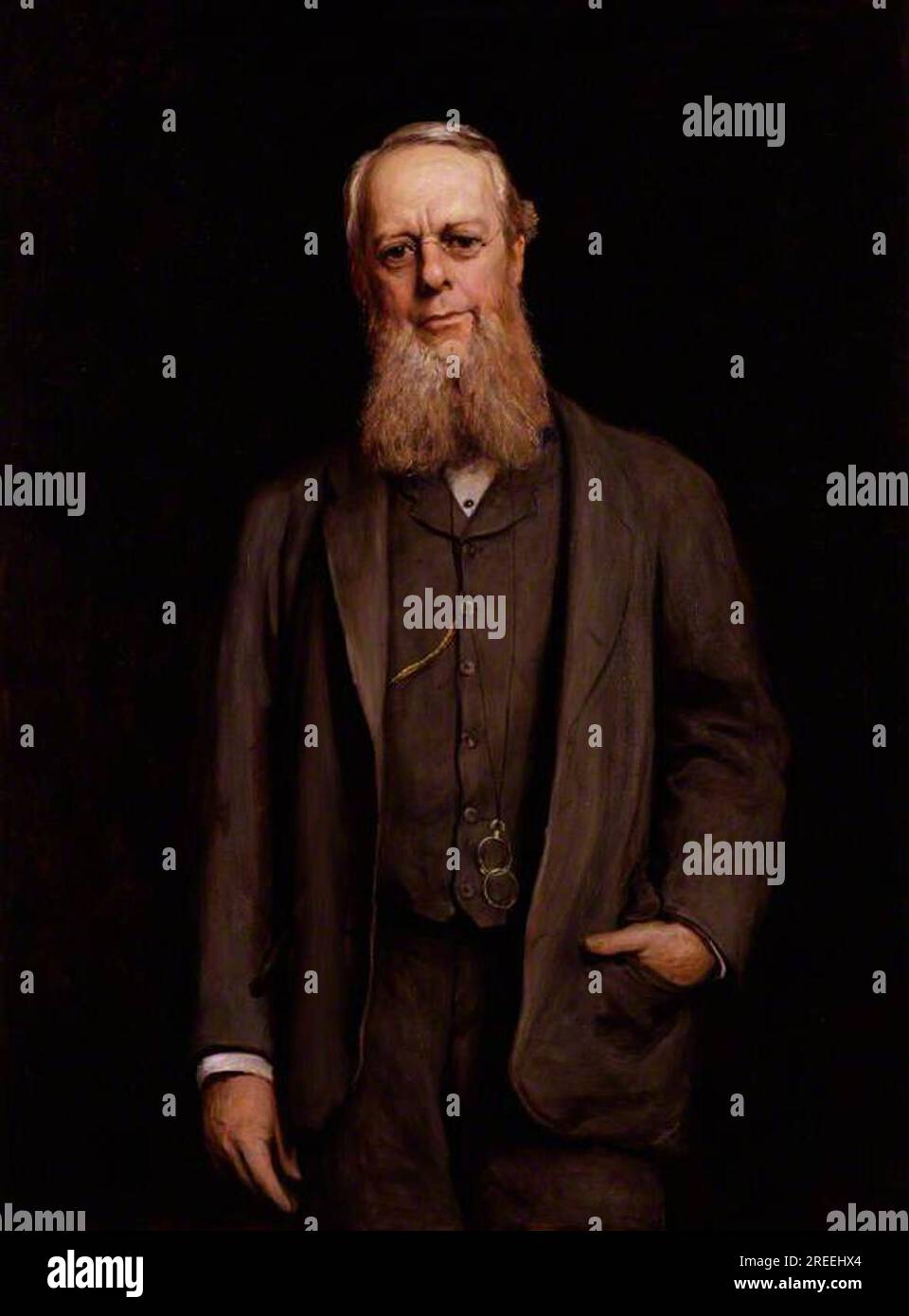 Richard Assheton Cross, 1st Viscount Cross 1882 by Hubert von Herkomer ...