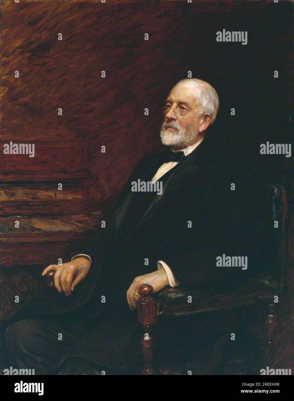 Sir Henry Tate 1897 by Hubert von Herkomer Stock Photo - Alamy