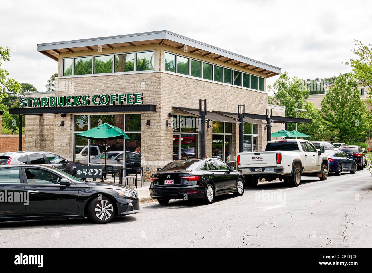 Atlanta Georgia,Starbucks Coffee,outside exterior,building buildings ...