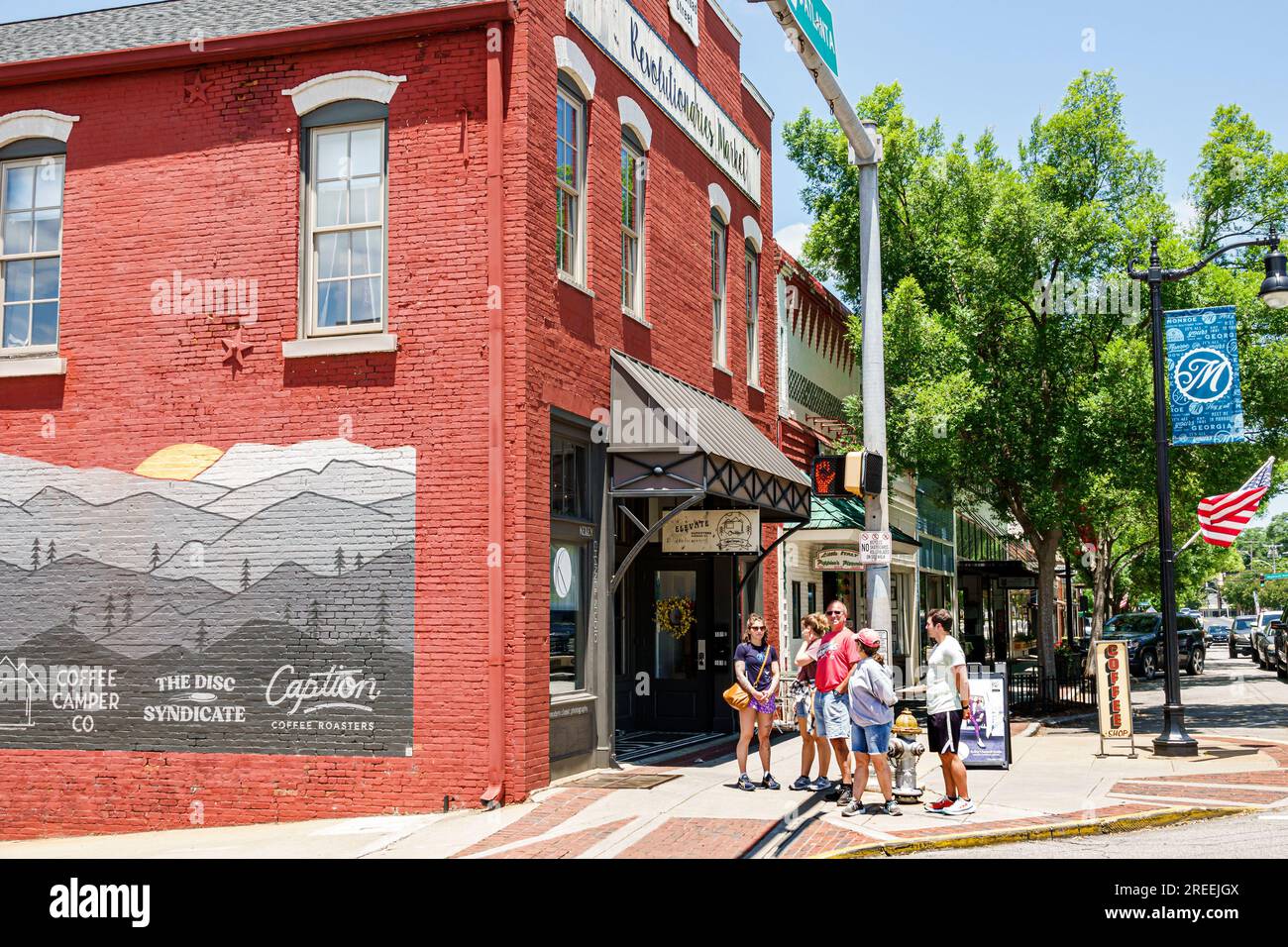 Monroe Georgia,small town city lifestyle,outside exterior,building ...