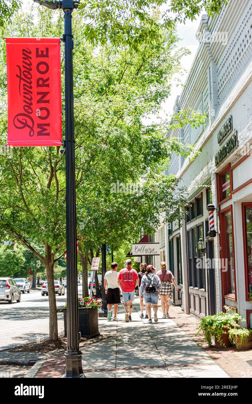 Monroe Georgia,small town city lifestyle,outside exterior,building ...