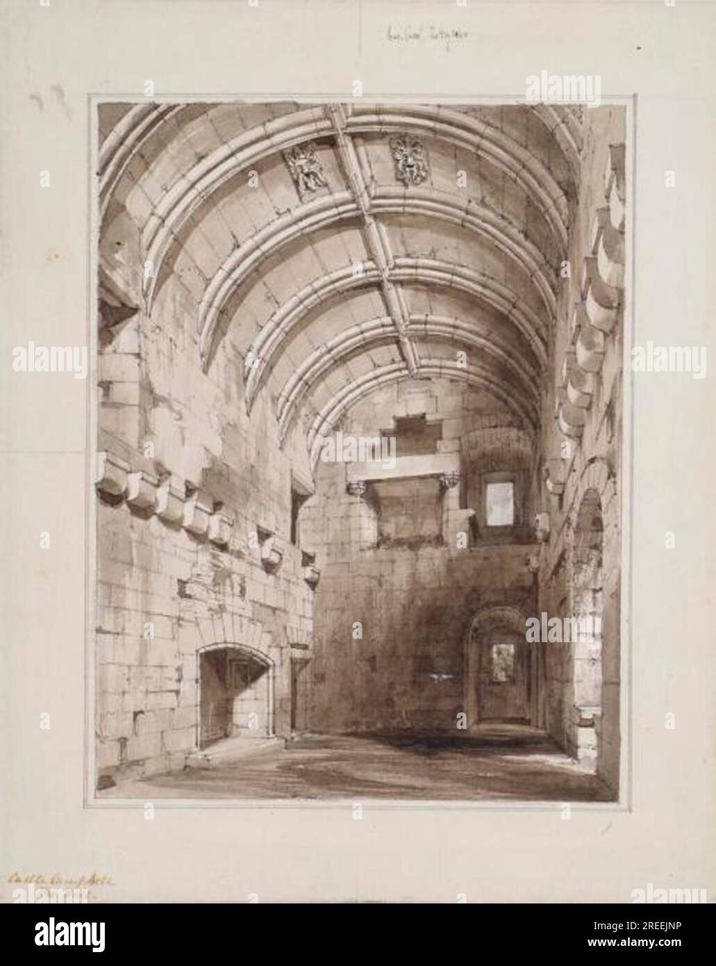 Robert william billings campbell castle the hall hi-res stock ...