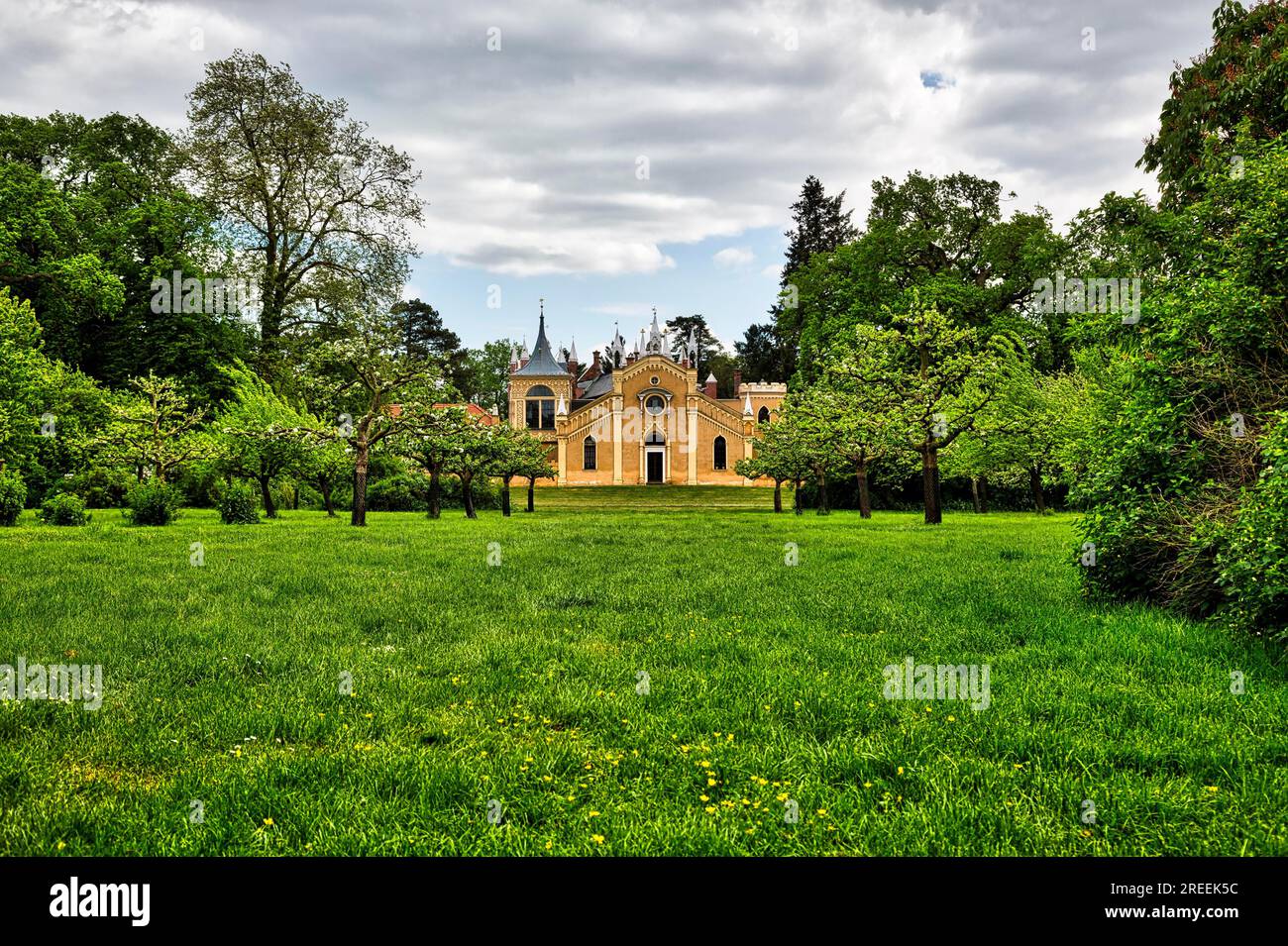 Gothic House, Woerlitz Park Stock Photo - Alamy
