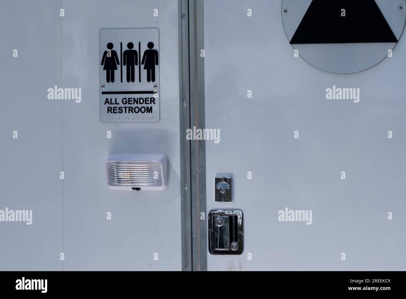 Culver City, California, USA. 19th Apr, 2023. An All Gender Restroom ...