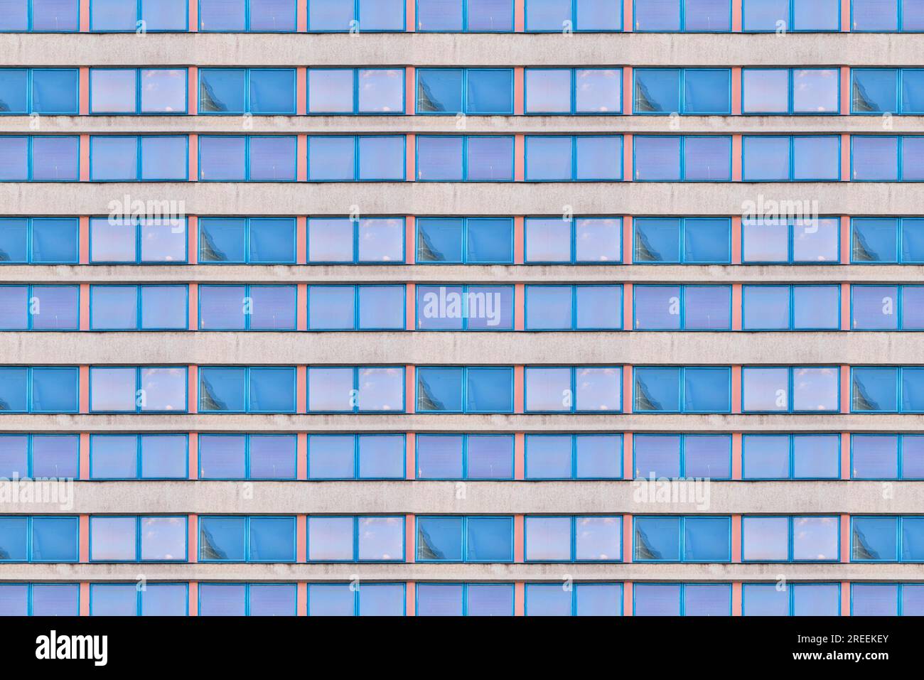 Architecture pattern, facade of an old GDR office building Stock Photo ...