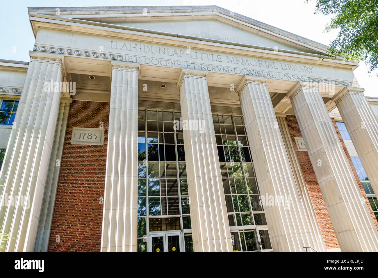 Athens Georgia,University of Georgia school campus,Main Library,columns ...