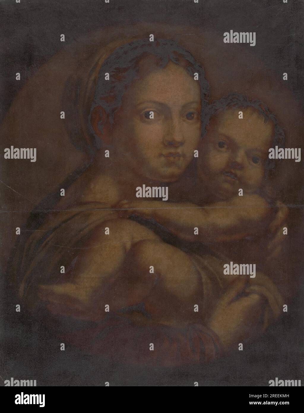Virgin and Child by Jacob Christoph Le Blon Stock Photo - Alamy