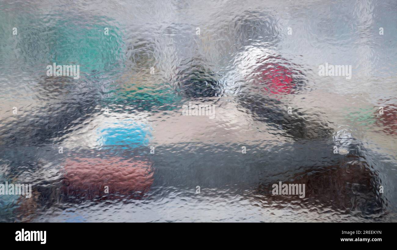 Semi transparent structural glass pane for backgrounds Stock Photo - Alamy