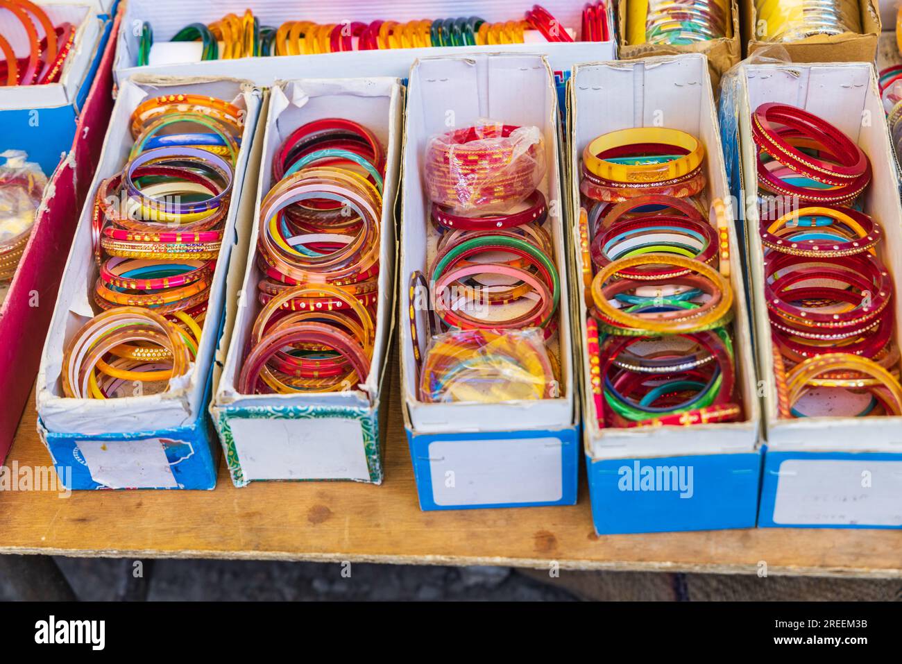 Berna Bugh, Kangan, Jammu and Kashmir, India. Bangles for sale at a ...