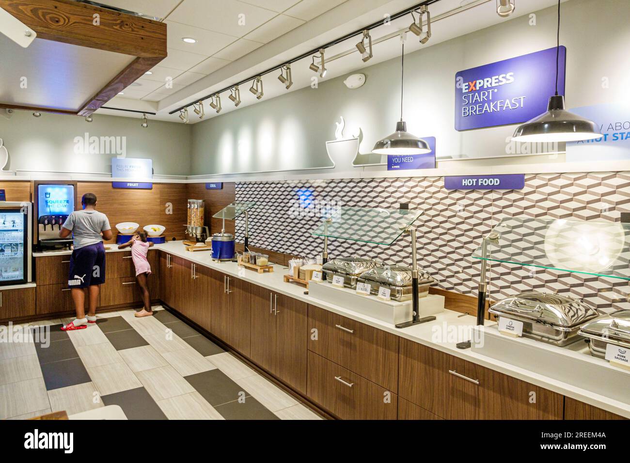 Free included breakfast self serve service counter hi-res stock ...