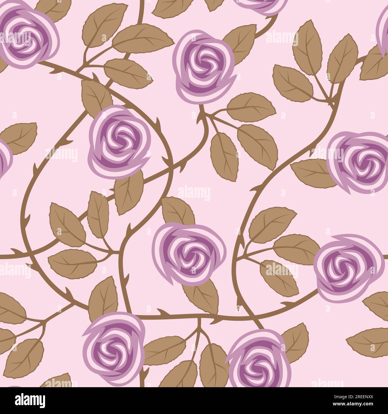 Red pink stems Stock Vector Images - Alamy