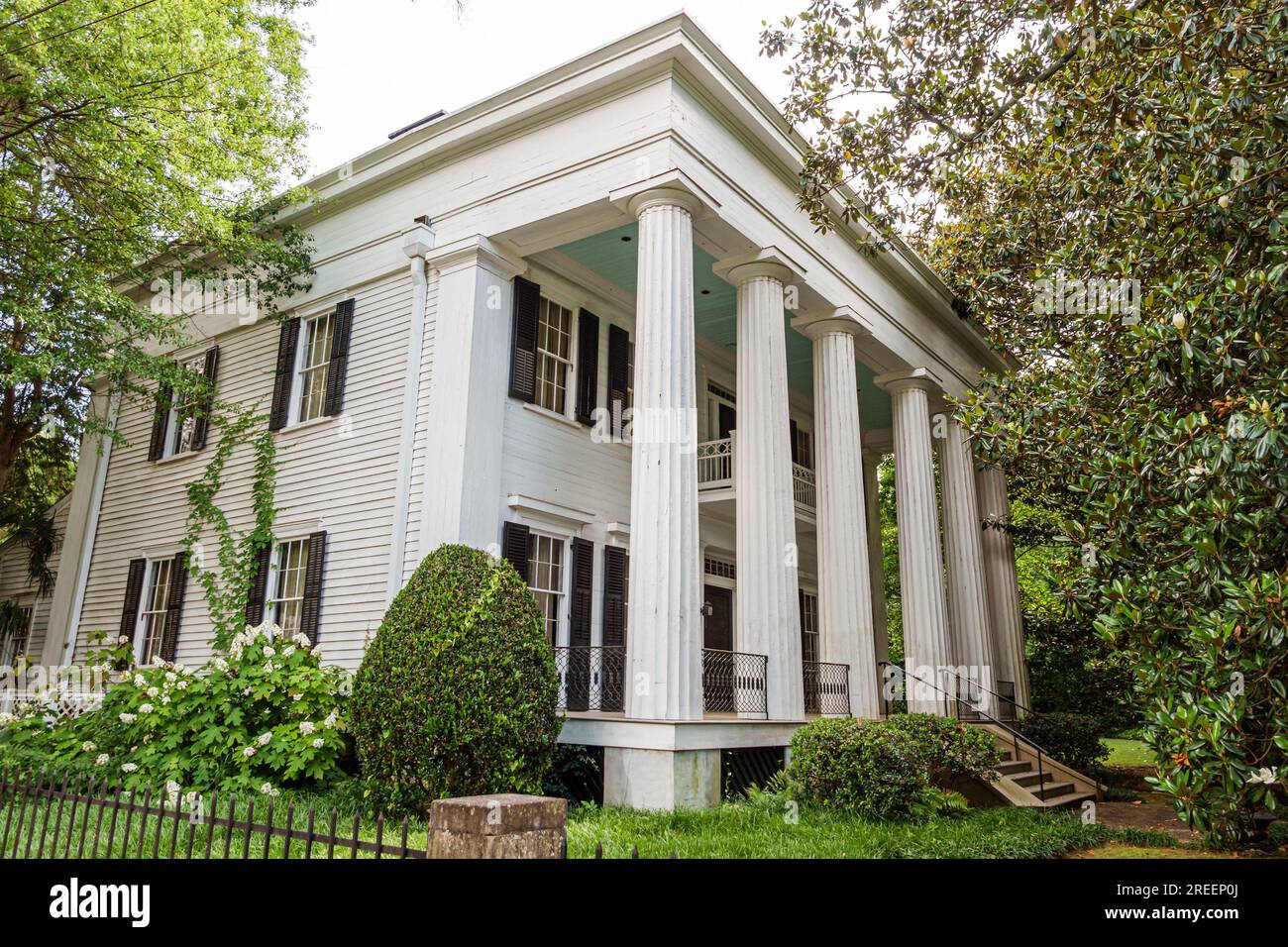 Athens Georgia,Hill & Harris Street,home house mansion columns Stock ...