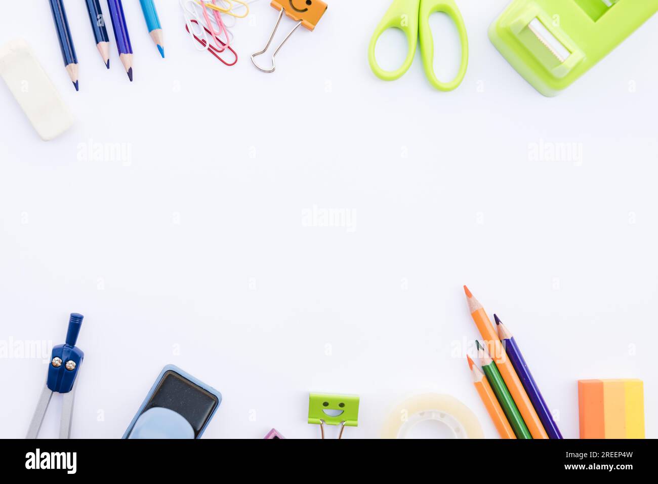 Rows assorted stationery. Resolution and high quality beautiful photo ...
