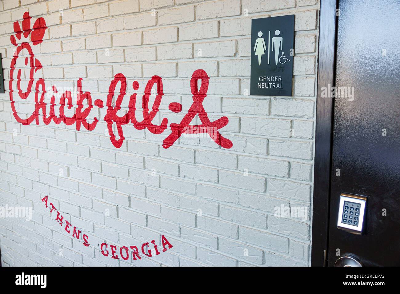 Athens Georgia,Chick-fil-A,fast food chicken restaurant,gender neutral ...