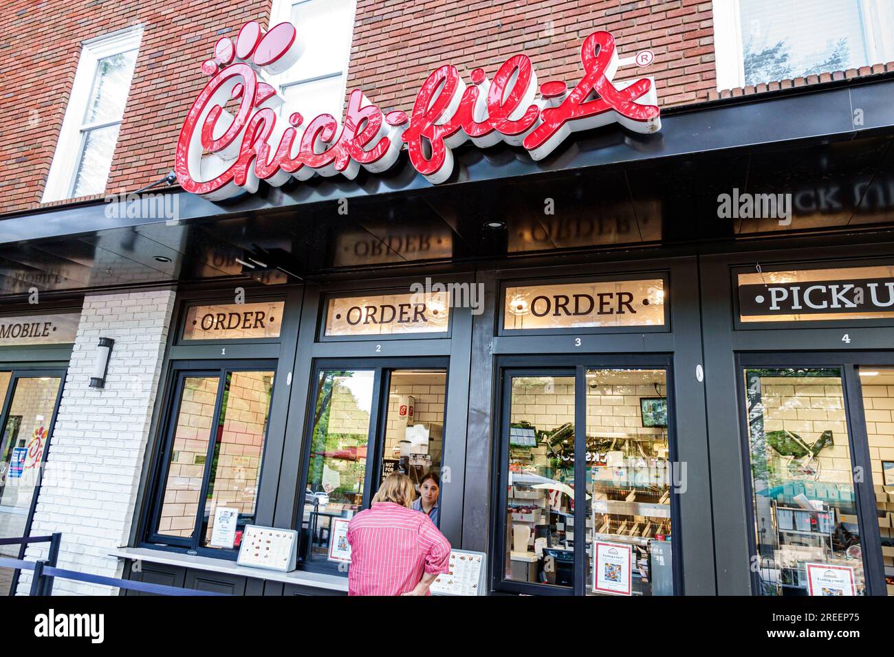 Athens Georgia,Chick-fil-A,walk up order window,fast food chicken ...