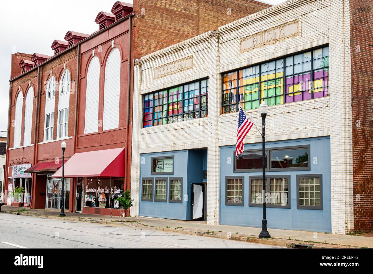 Commerce Georgia,small town city restored historic downtown business ...